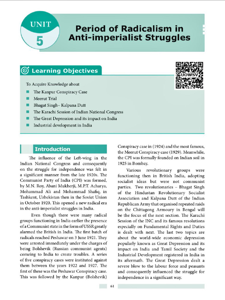 12th History Lesson5,6 | PDF