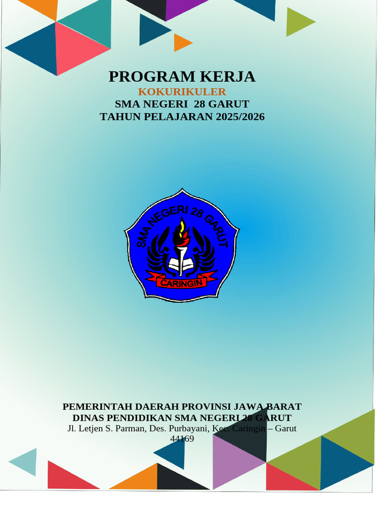 Program Kerja Kokurikuler SMA 28 Garut | PDF