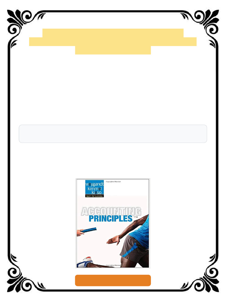 (Ebook PDF) Accounting Principles 11th Edition by Weygandt Ebook HD PDF ...