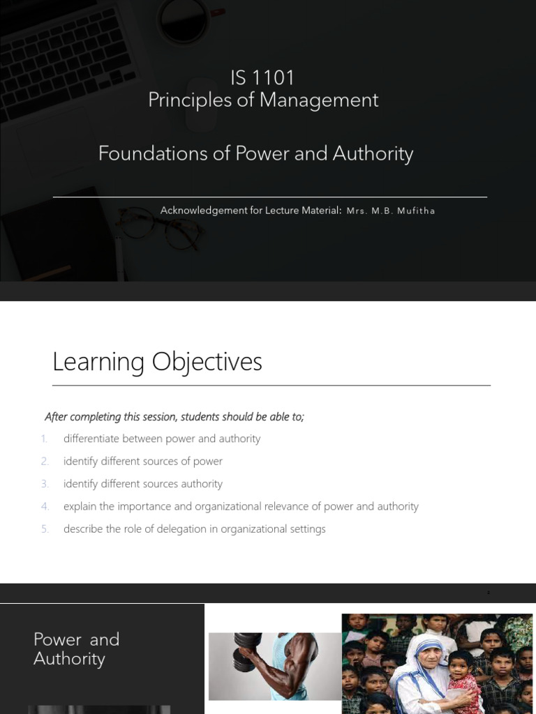 Power and Authority in Management | PDF | Employment | Business
