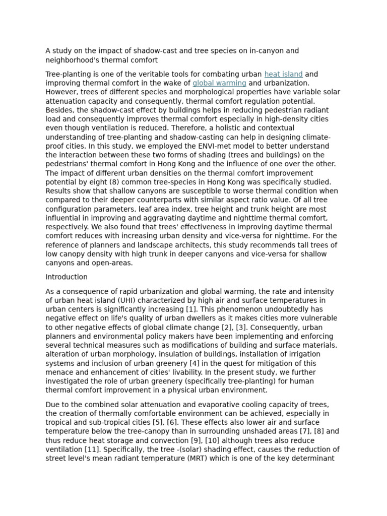 A Study on the Impact of Shadow | PDF
