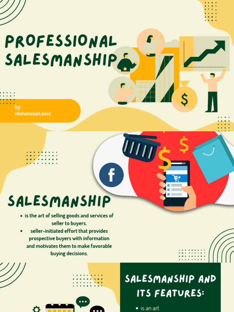 Professional Salesmanship | PDF | Sales | Business Economics