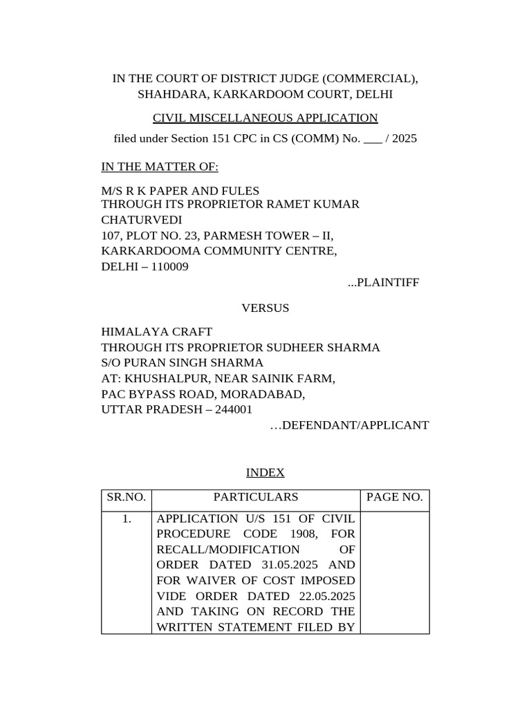 Sudheer Sharma Recall Application | PDF | Affidavit | Justice