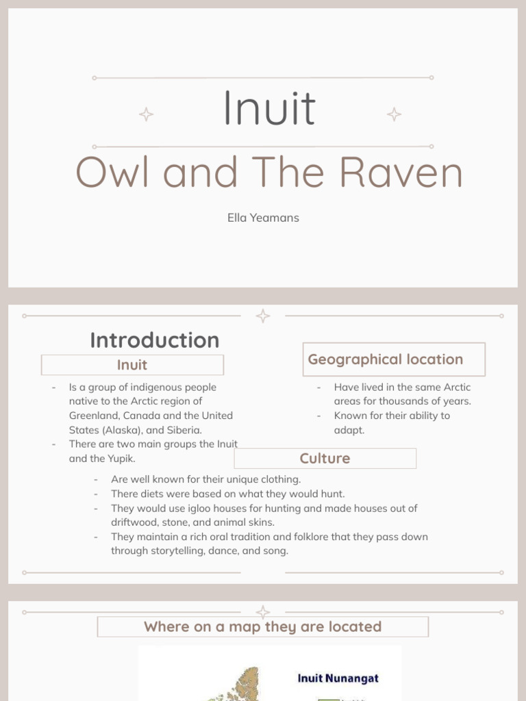 Inuit Tribe Presentation | PDF | Inuit