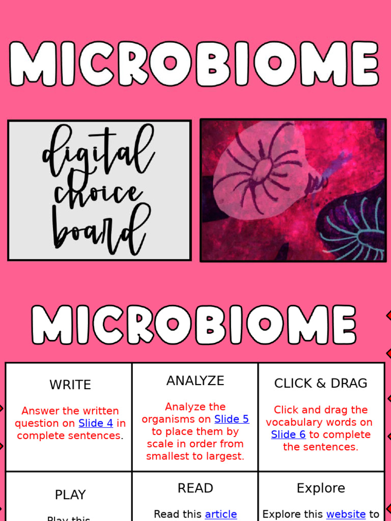 Roman Luke Schwabe - Microbiome Digital Choice Board | PDF ...