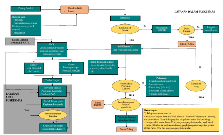 Alur Pelayanan Usia Produktif Dan Lansia | PDF