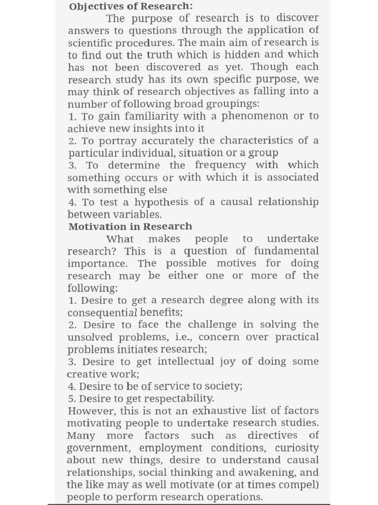 Research Methodology 1st - Unit | PDF