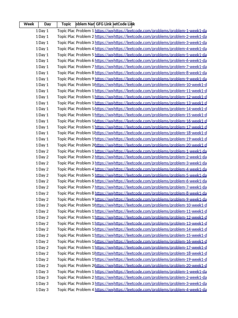 DSA 12 Week Roadmap | PDF