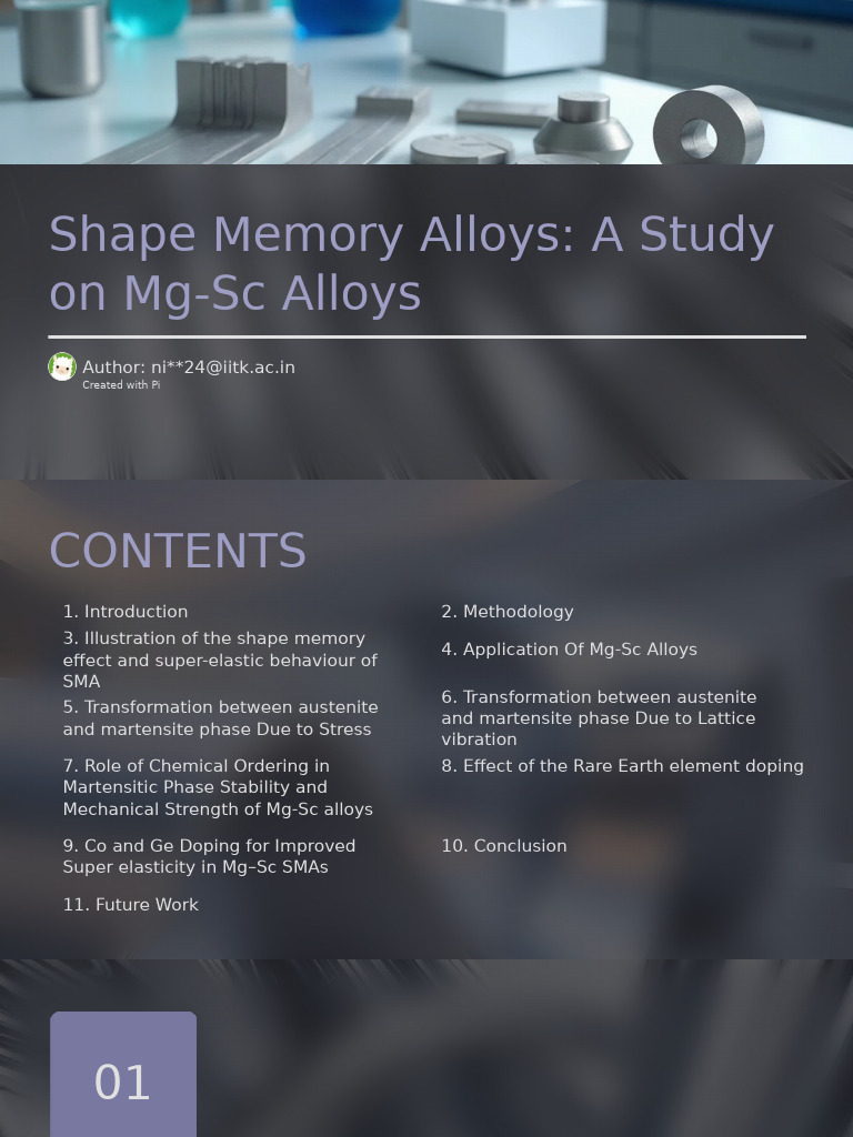 Shape Memory Alloys - A Study | PDF | Shape Memory Alloy | Materials