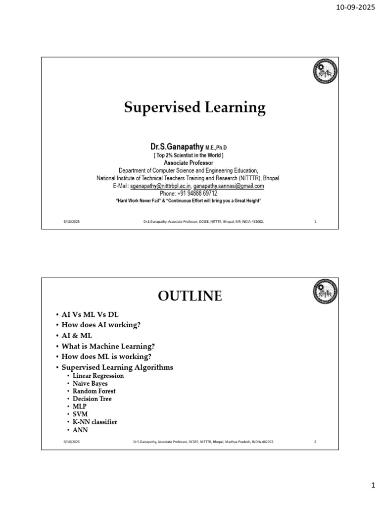 Supervised Unsupervised Learning Algorithms | PDF | Machine Learning ...