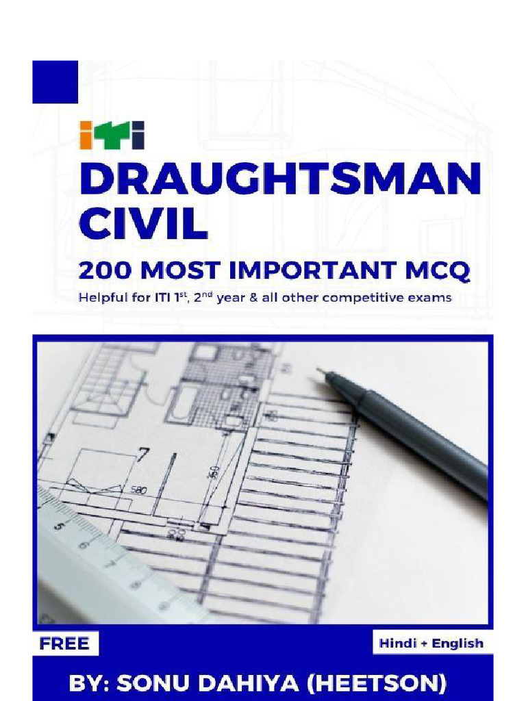 Draughtsman Civil Question Paper Mcq Book Free (1) | PDF