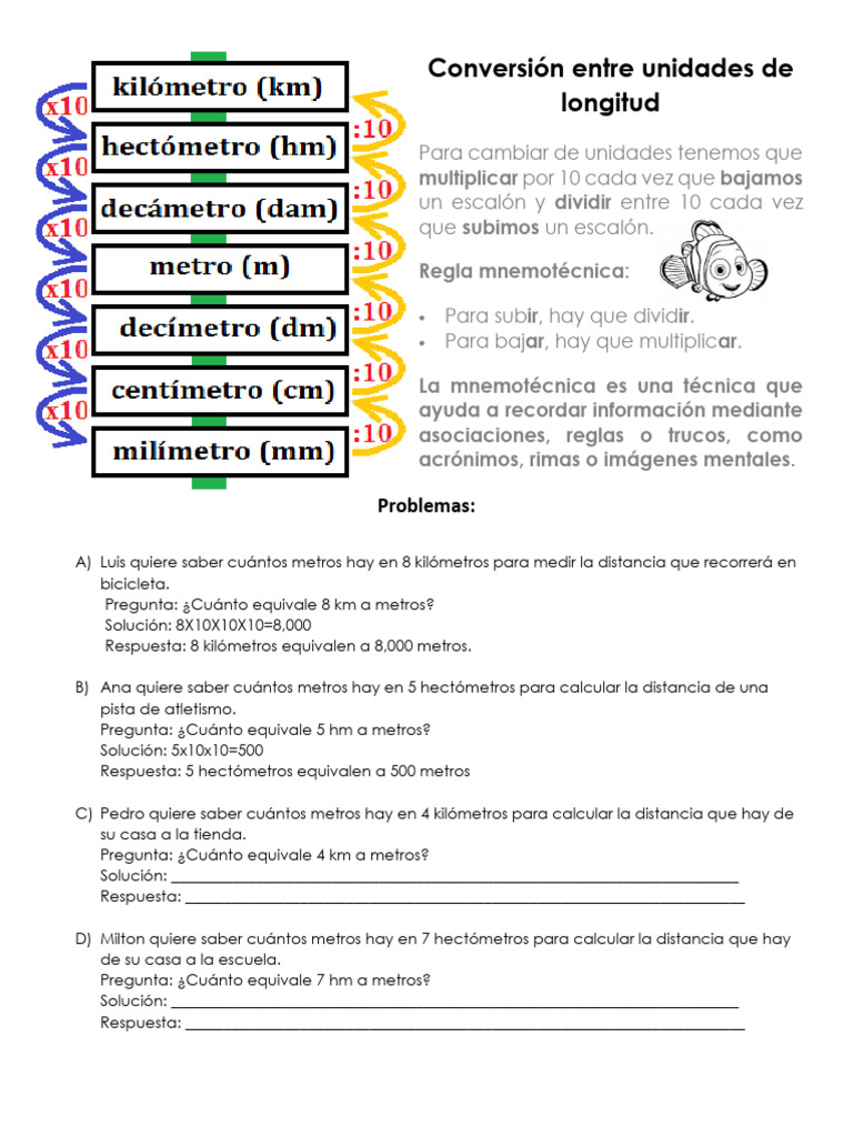 Conversión Entre Unidades de Longitud | PDF