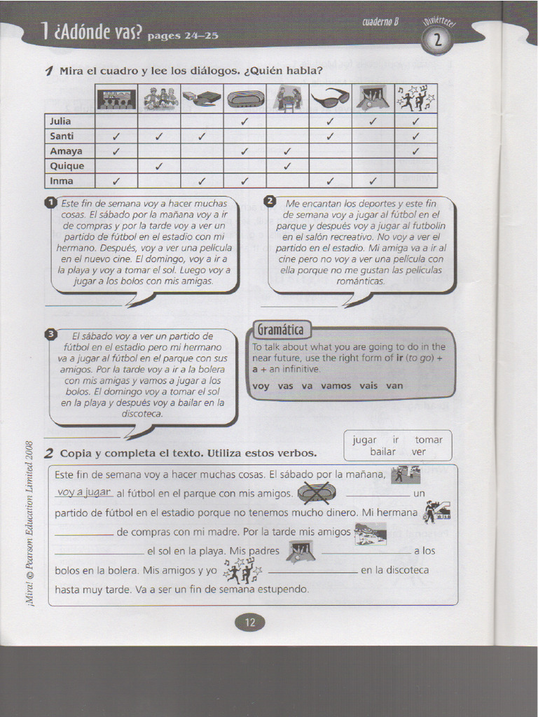 Year 8 Spanish - Revision Module 2 | PDF