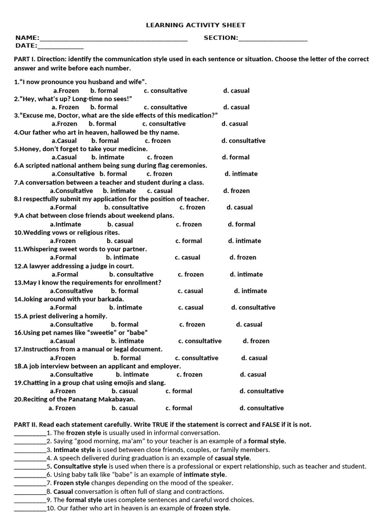 Activity 5 of Grade 9 | PDF