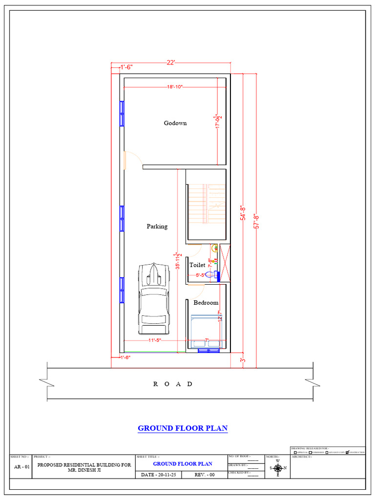 Ground Floor Plan_mr. Dinesh Ji | PDF
