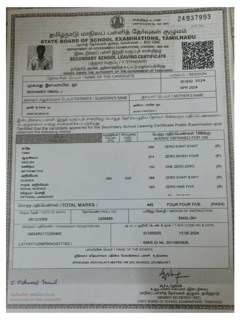 Ismail Marksheet-compressed (1) | PDF