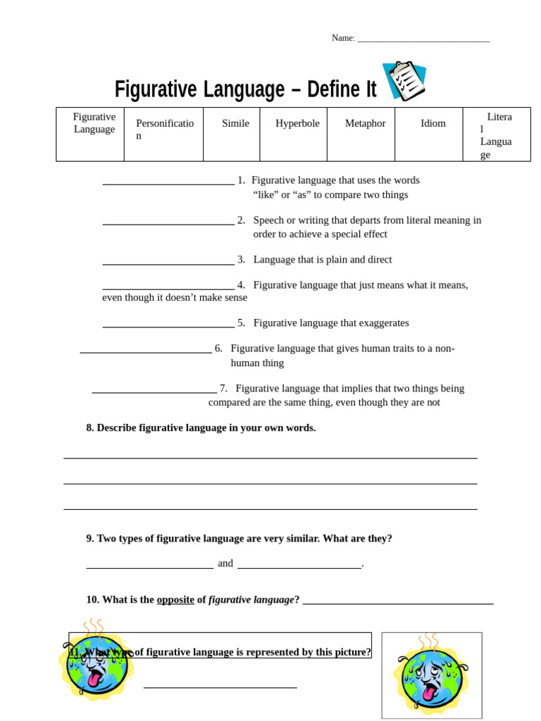 Understanding Figurative Language Techniques | PDF | Linguistics