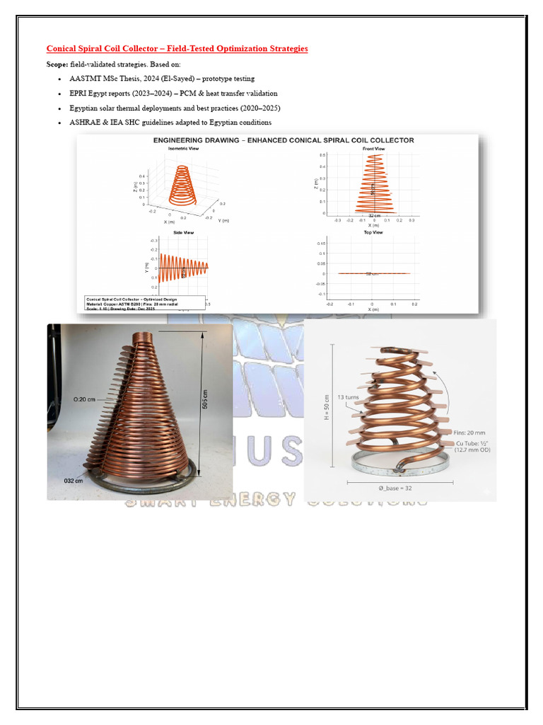 Optimizing Solar Thermal Coil Design | PDF | Heat Transfer | Mechanical ...