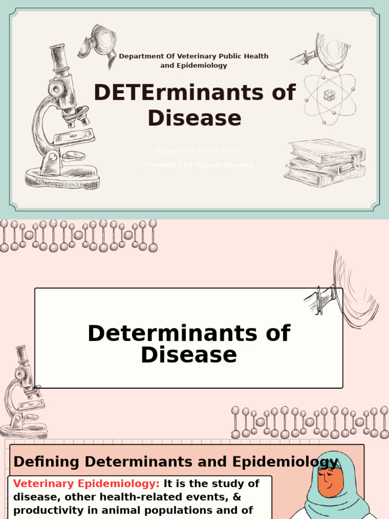 Determinants of Disease Veterinary Epidemiology | PDF | Stress (Biology ...