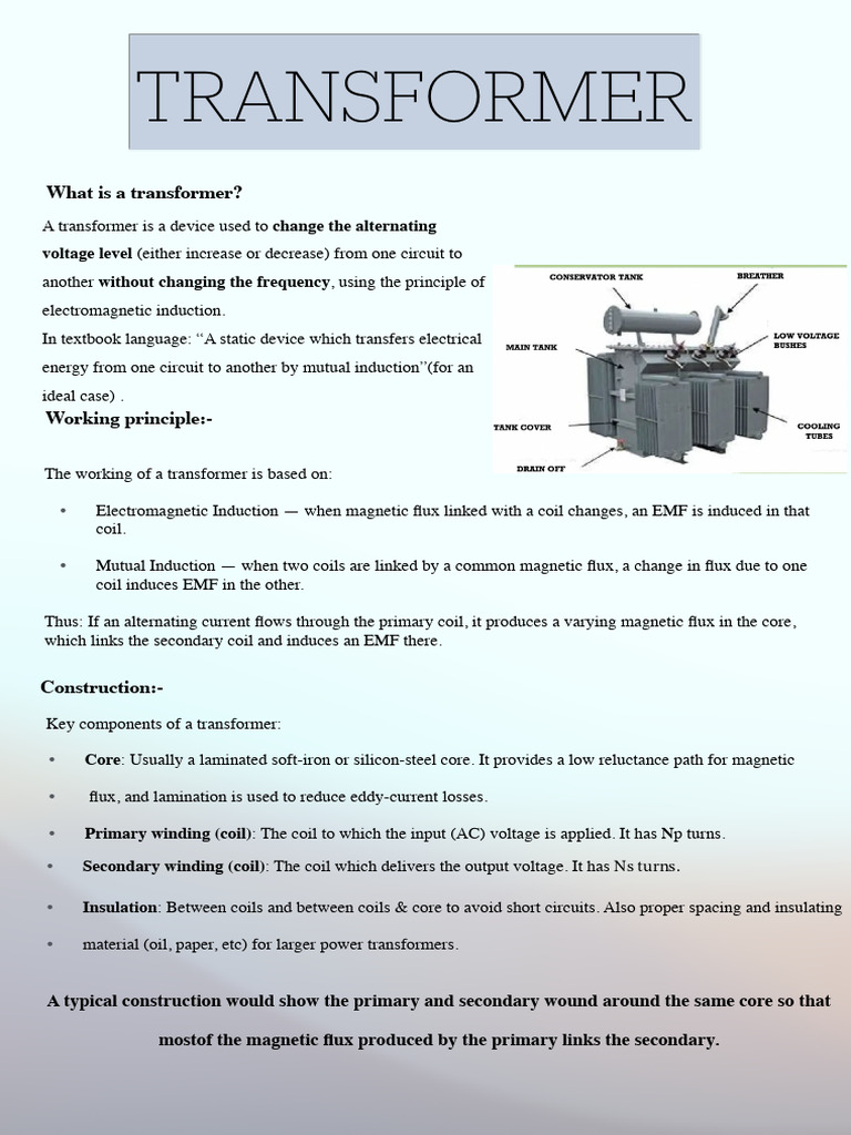 Transformer Project Copy 4 | PDF | Transformer | Inductor
