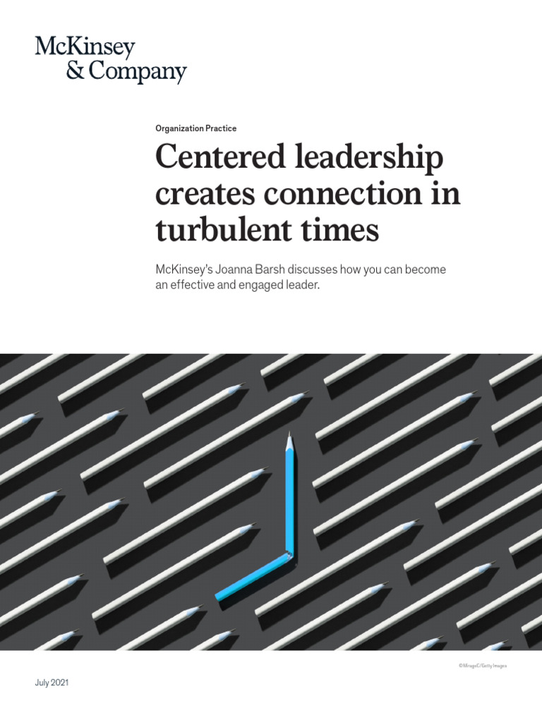 Centered Leadership in Turbulent Times | PDF | Leadership | Psychology