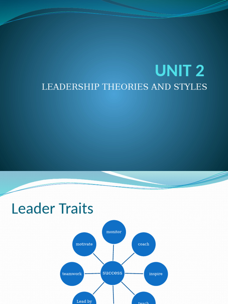 UNIT 2 Leadership and Change Management | PDF | Leadership ...