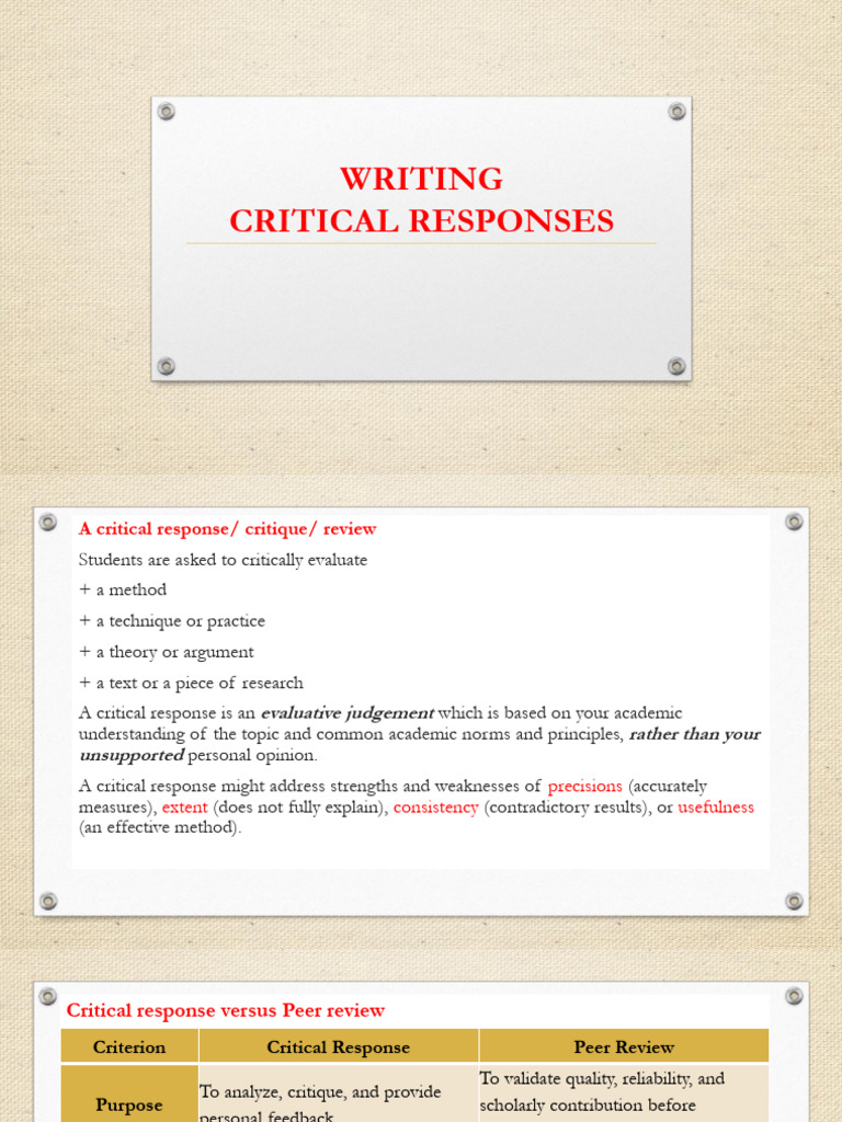 Critical Response | PDF | Artificial Intelligence | Intelligence (AI ...