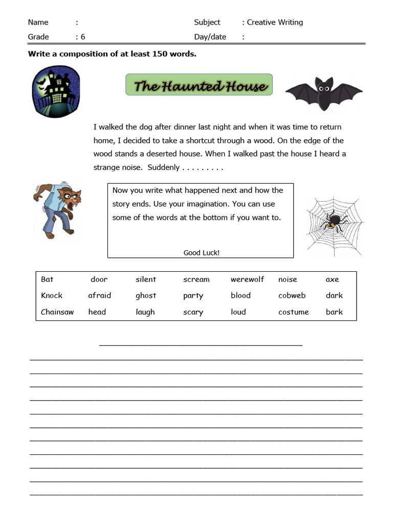 Creative Writing Grade 6 | PDF