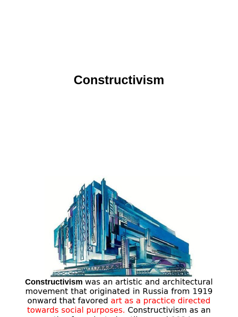 Overview of Constructivism in Architecture | PDF | Cubism | The Arts