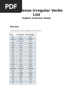List of Past Participle PDF | PDF | Grammar | Syntax