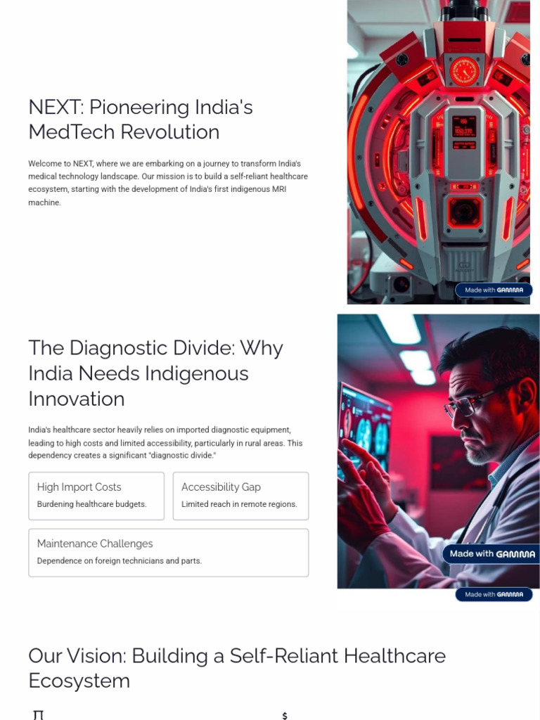 1 NEXT Pioneering Indias MedTech Revolution | PDF | Medical Imaging ...
