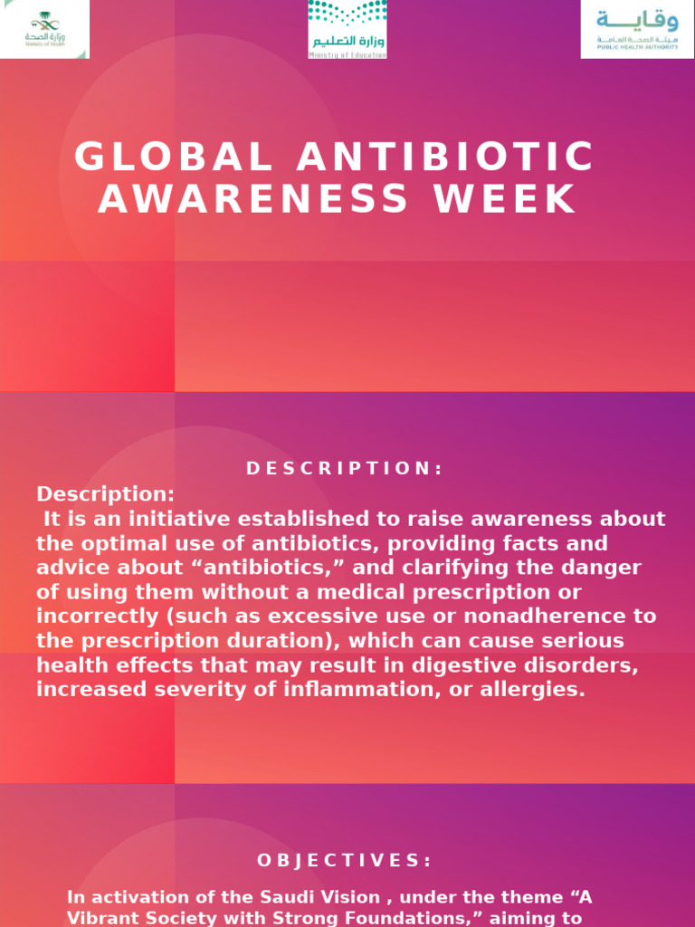 Global Antibiotic Awareness Week | PDF | Antimicrobial Resistance ...