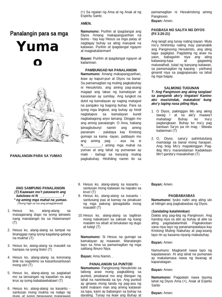 Panalangin para Sa Yumao | PDF