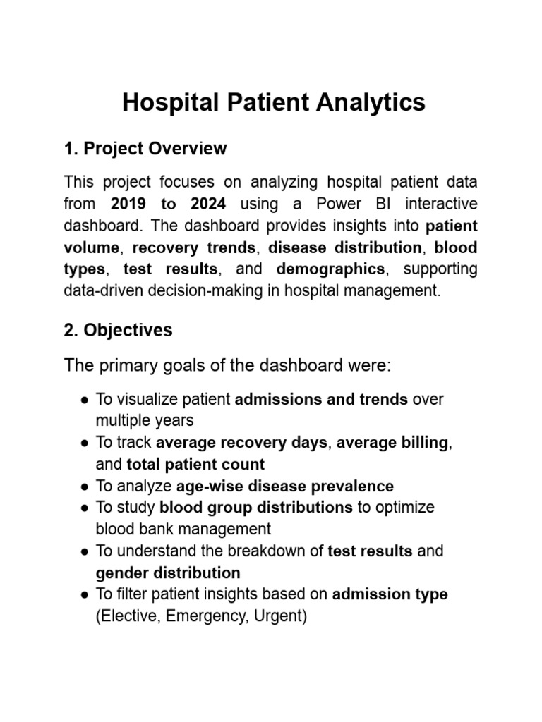 Hospital Patient Data Analytics Insights | PDF | Chronic Condition ...