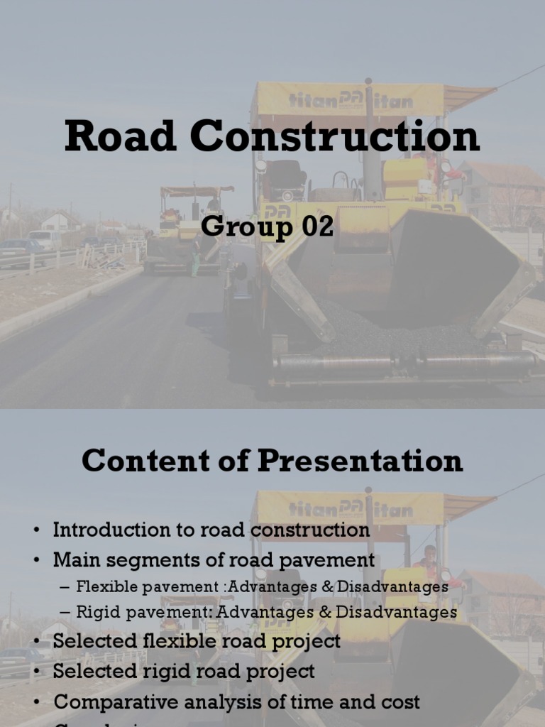Road Construction Types, Projects and Cost Analysis | PDF | Road ...