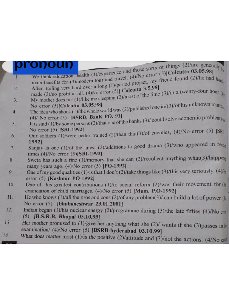 Pronoun Practice Sheet | PDF