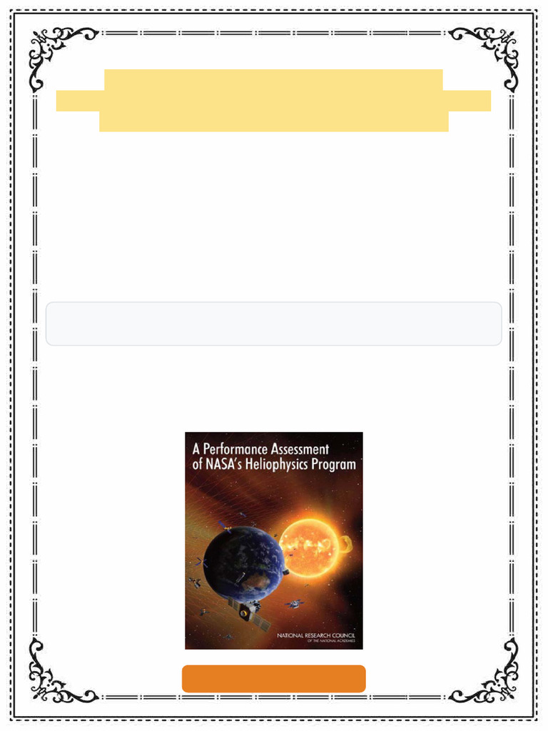 A Performance Assessment of NASA s Heliophysics Program National Research Council ebook compact ...