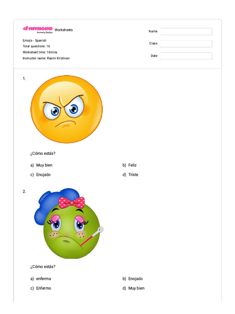 Emojis - Spanish | PDF