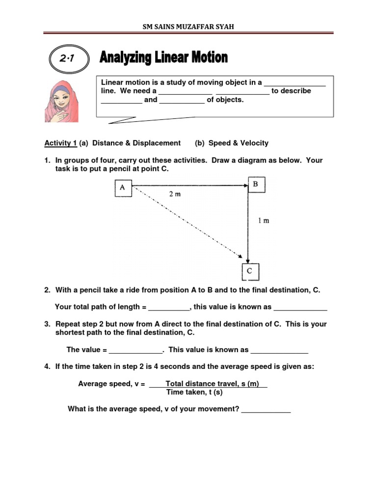 2.1 Linear Motion 2012 | PDF | Velocity | Acceleration