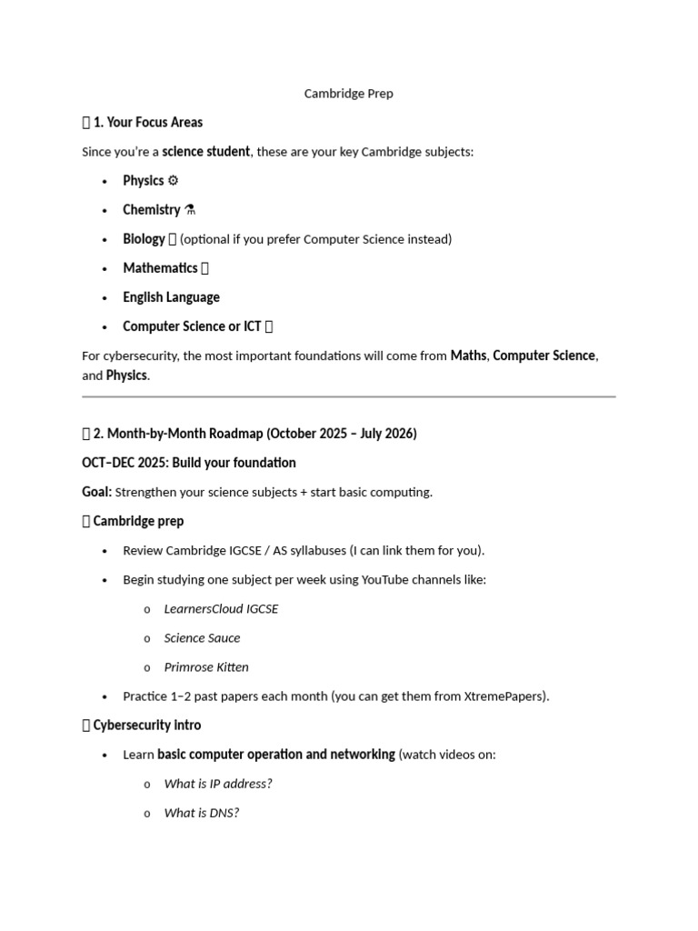 Cambridge Prep for Science & Cybersecurity | PDF | Computer Security ...