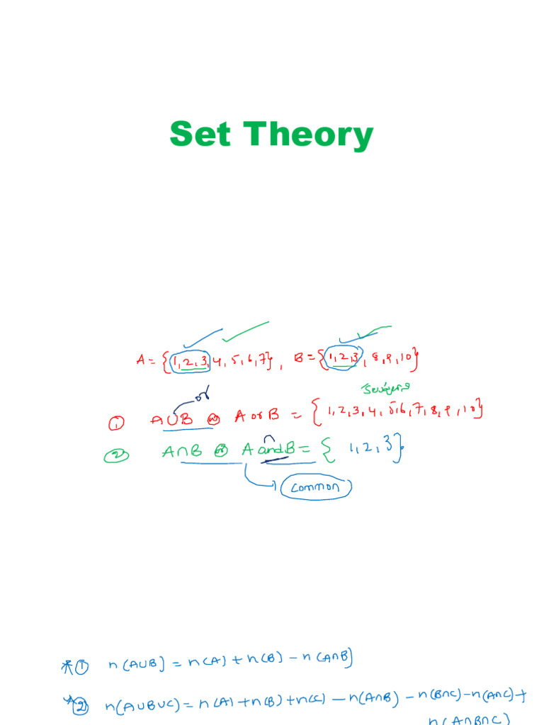 3.set Theory - 1 | PDF