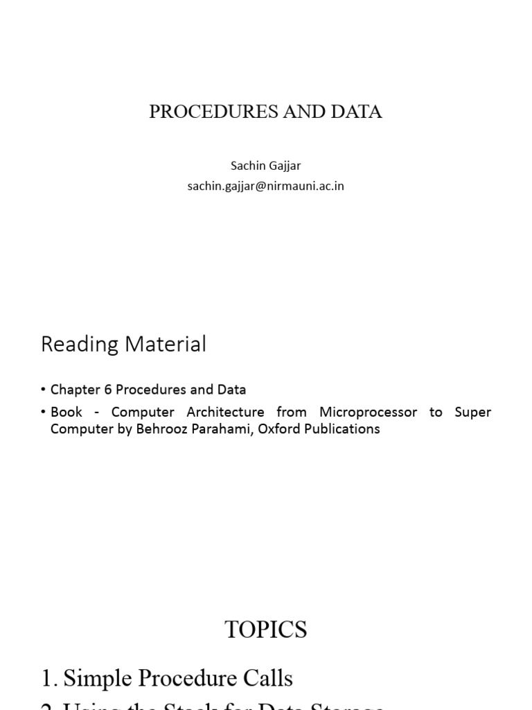 MiniMIPS Procedure and Data Management | PDF | Pointer (Computer ...