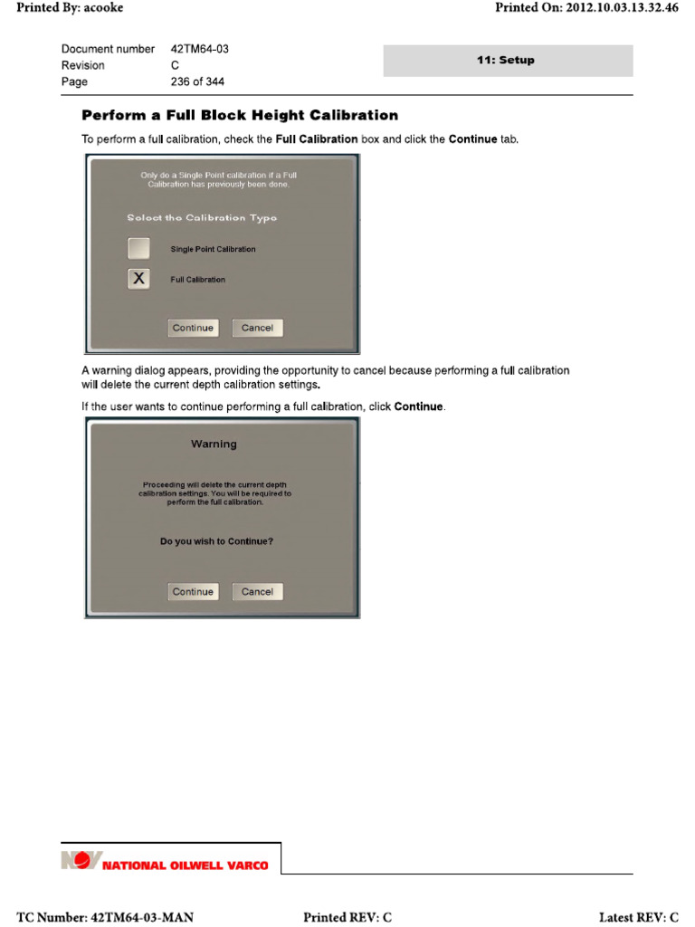 Block Height Calibration | PDF