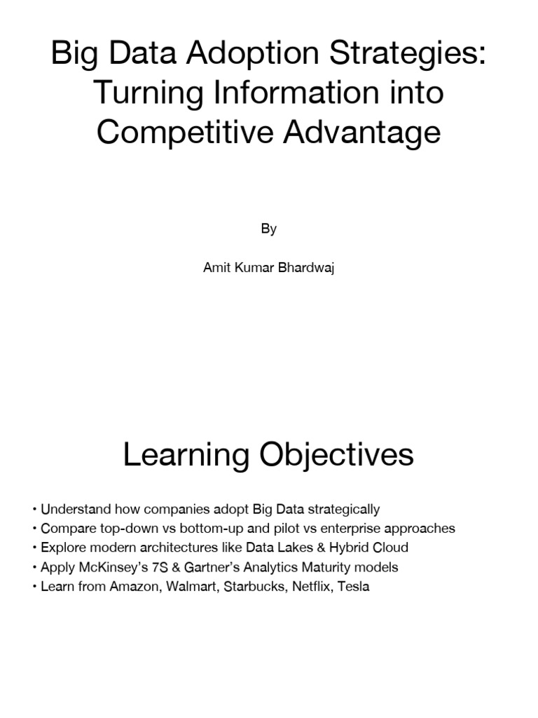 Big Data Adoption Strategies | PDF | Analytics | Cloud Computing