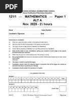 KCSE 2025 Mathematics Paper 1 Marking Scheme | PDF | Area | Circle