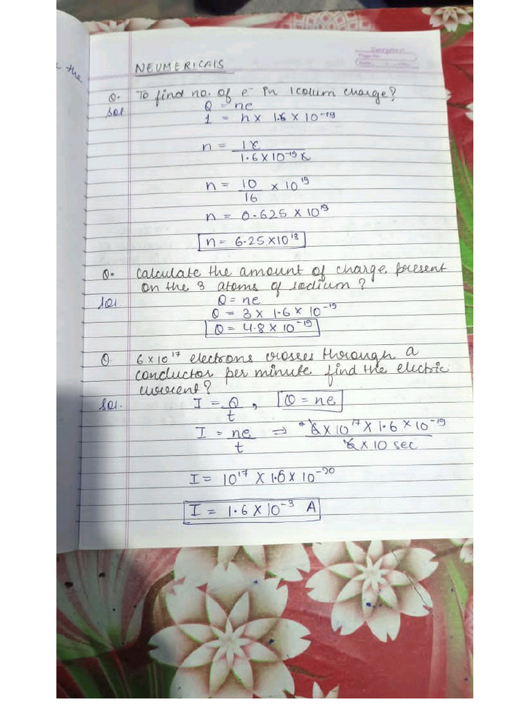 Class 10 Electricity Numericals | PDF