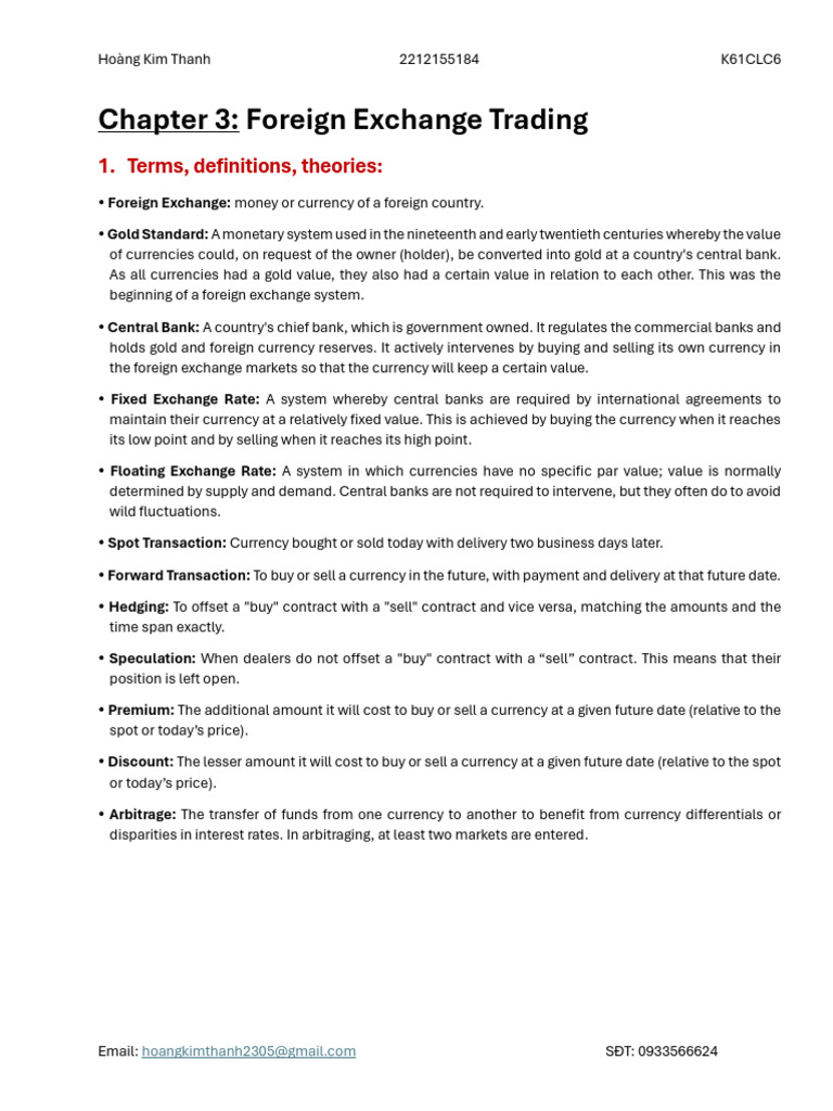 Understanding Foreign Exchange Trading | PDF | Foreign Exchange Market ...