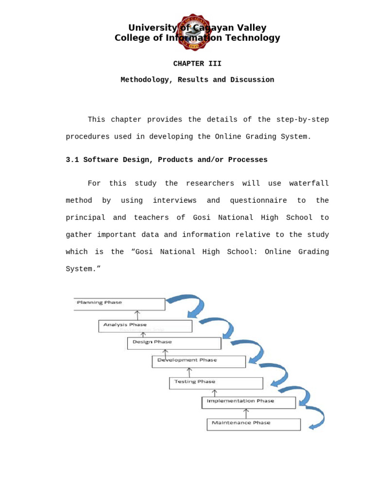 Chap 3 Online Grading System For Gosi Ver 1 1 | PDF | System | Databases
