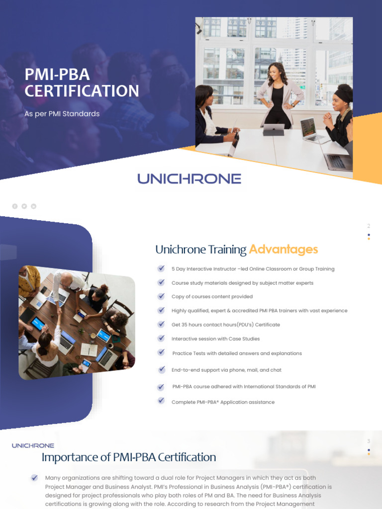 PMI PBA Unichrone | PDF | Business Analysis | Evaluation