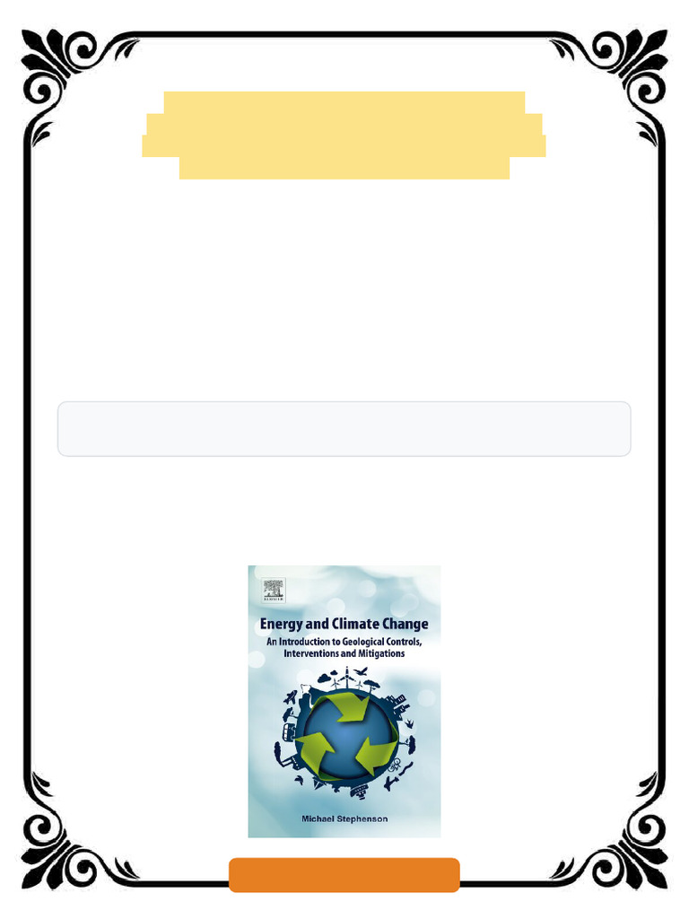 Energy and Climate Change: An Introduction to Geological Controls ...